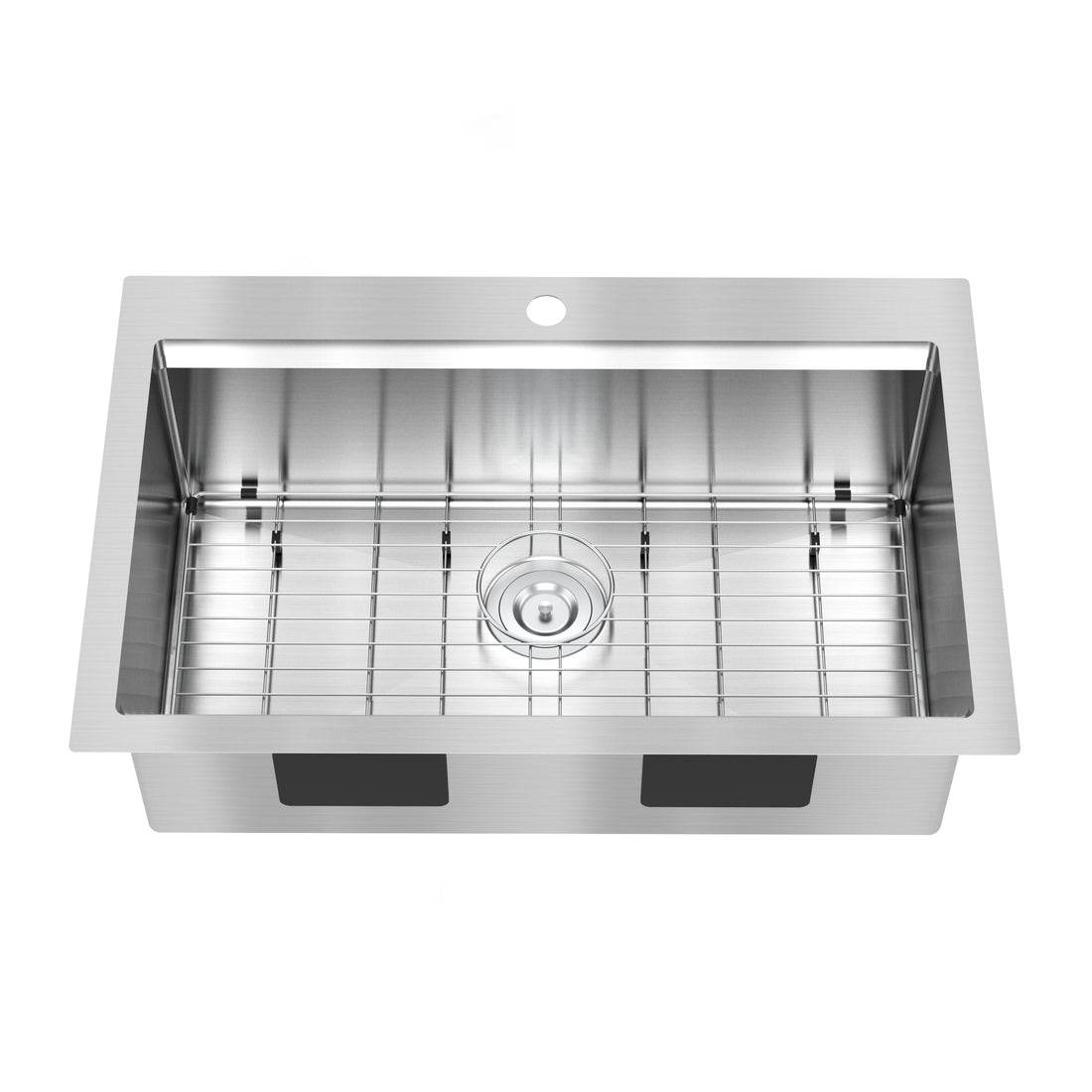 Newport 33 in. single bowl stainless steel sink | Artika Canada