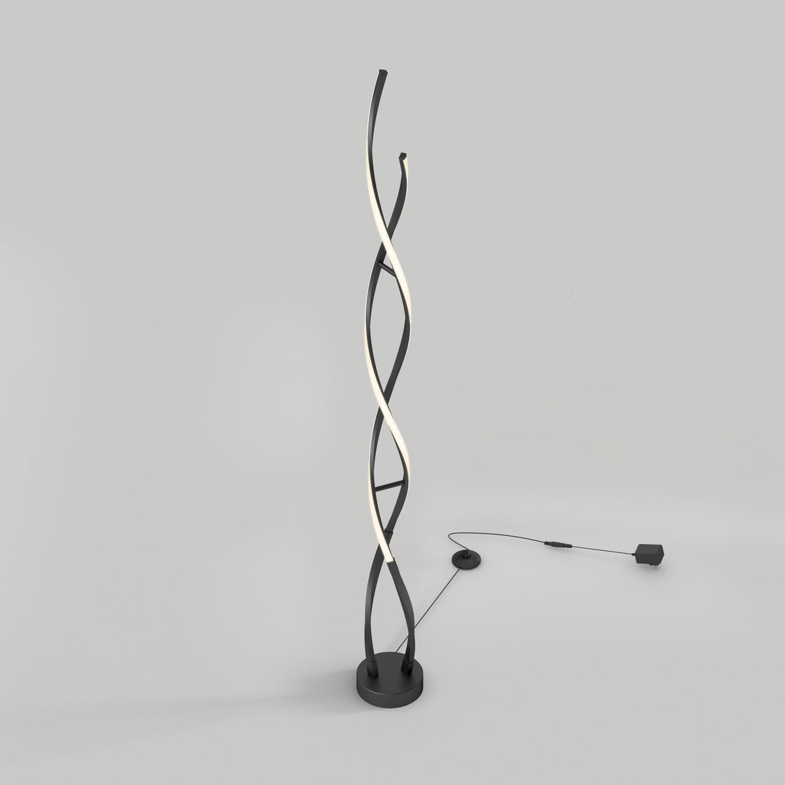 Swirl modern LED floor lamp | Artika Canada