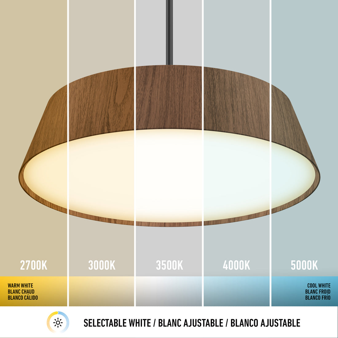 Dunham LED Pendant in Walnut | Artika Canada
