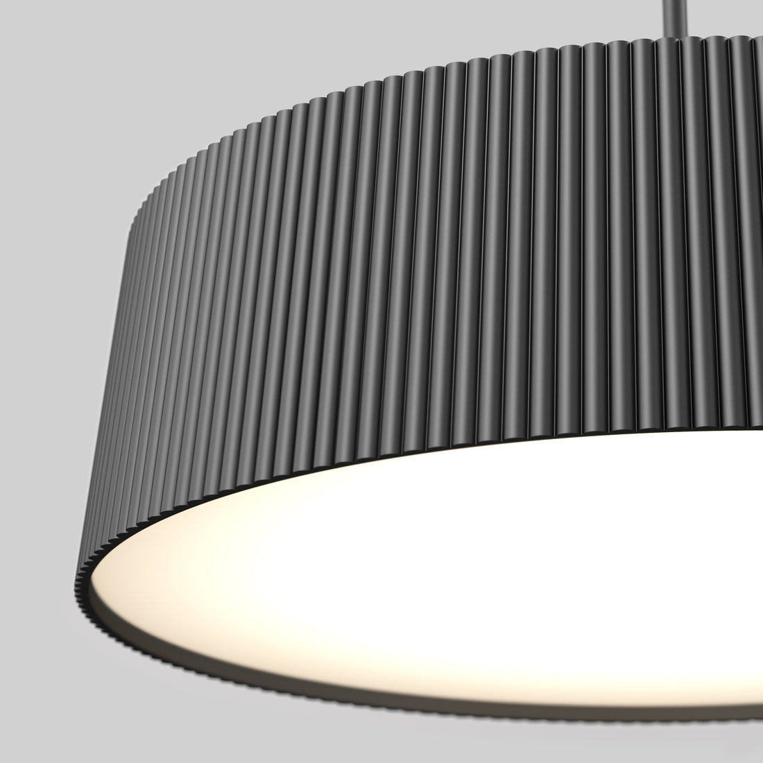 Groove Drum LED pendant light 3 CCT Matte in Matte Black | Artika Canada