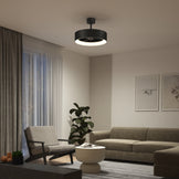 Aiden 24 in. LED ceiling fan 3 speeds - in Matte Black | Artika Canada