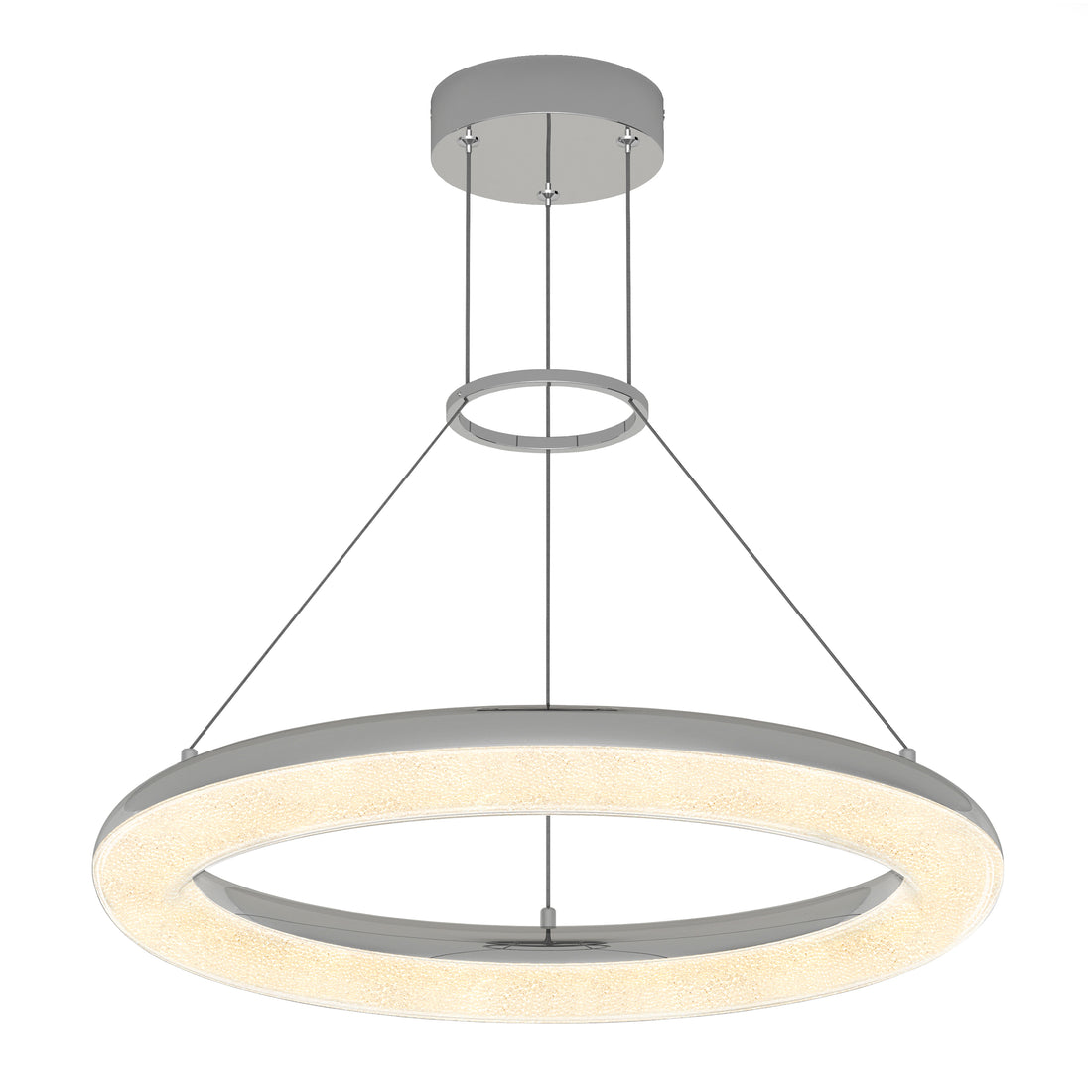 Famous Optical LED pendant light 5 CCT chrome | Artika Canada