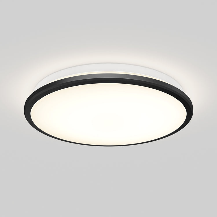 Vera 13 in. LED modern flush mount light in Matte Black | Artika Canada