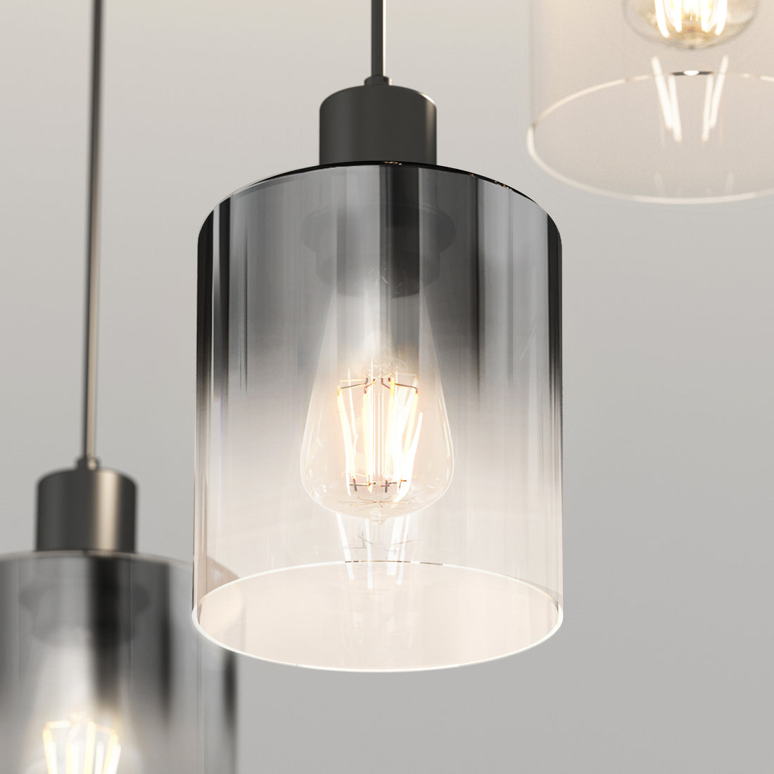 Haze modern 3-light pendant light Matte Black in Matte Black | Artika ...
